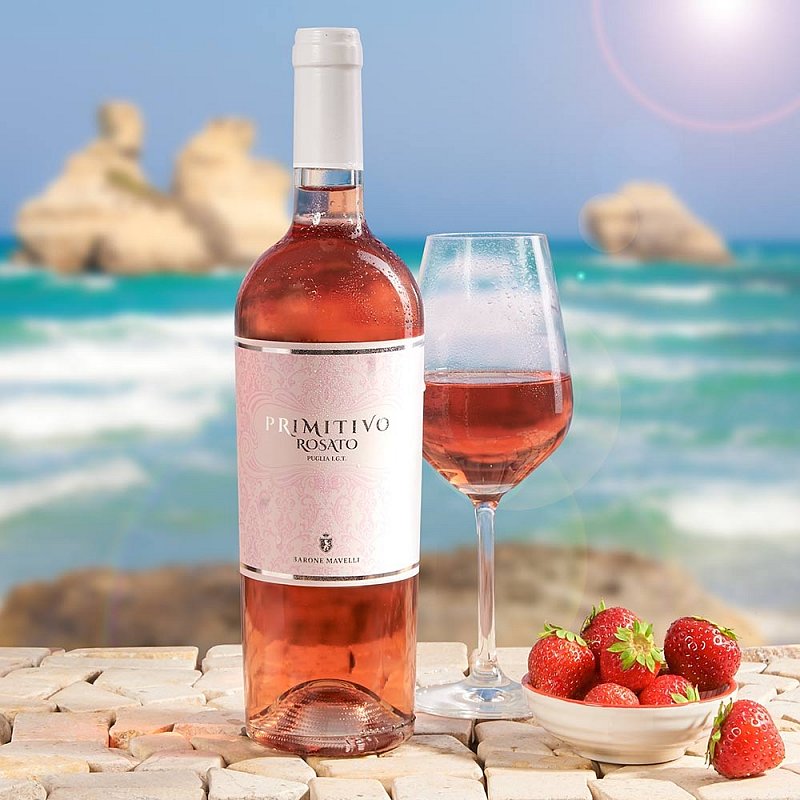 Primitivo Rosato IGP - Vin de rosé | Gustini Épicerie fine